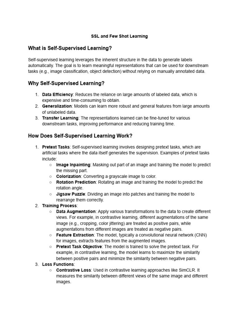 SSL AND FEW SHOT LEARNING (1) | PDF | Machine Learning | Artificial ... SSL AND FEW SHOT LEARNING (1) | PDF | Machine Learning | Artificial ...