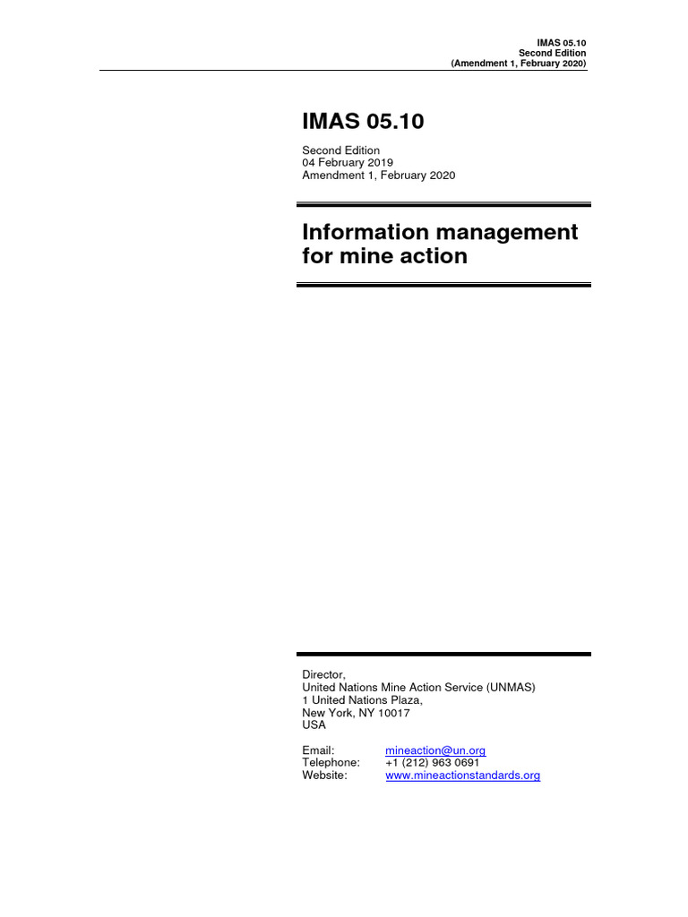 IMAS 05.10 Ed.2 Am.1 01 | PDF | Information | Geographic Information System