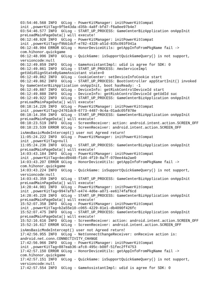 GameCenter App Initialization Logs | PDF | Games & Activities | Computers