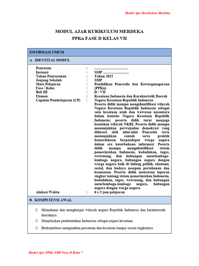 Contoh Pend Pancasila 7 | PDF
