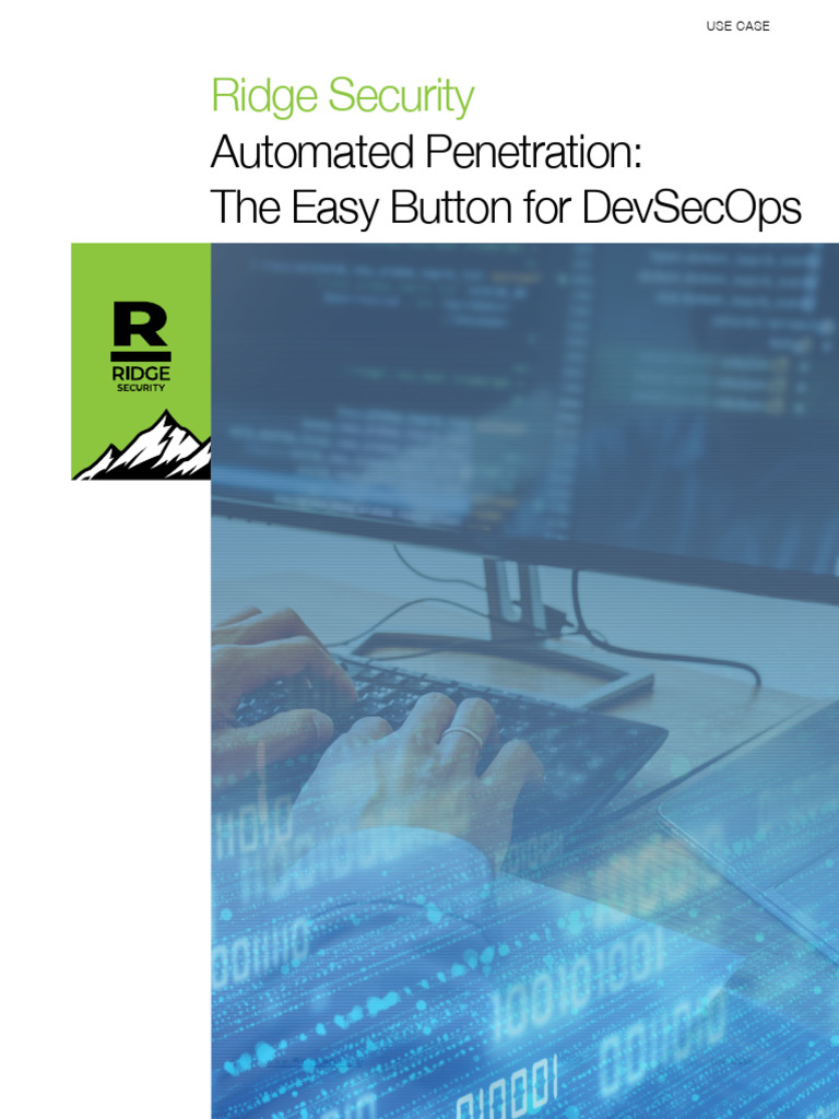 Devsecops Easy Button Pdf Vulnerability Computing Computer Security