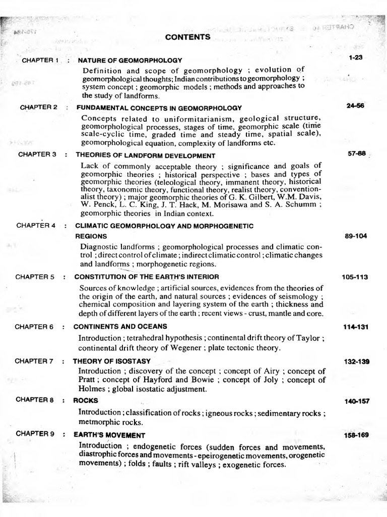 Geomorphology Savindra Singh PDF | PDF | Geomorphology | Erosion