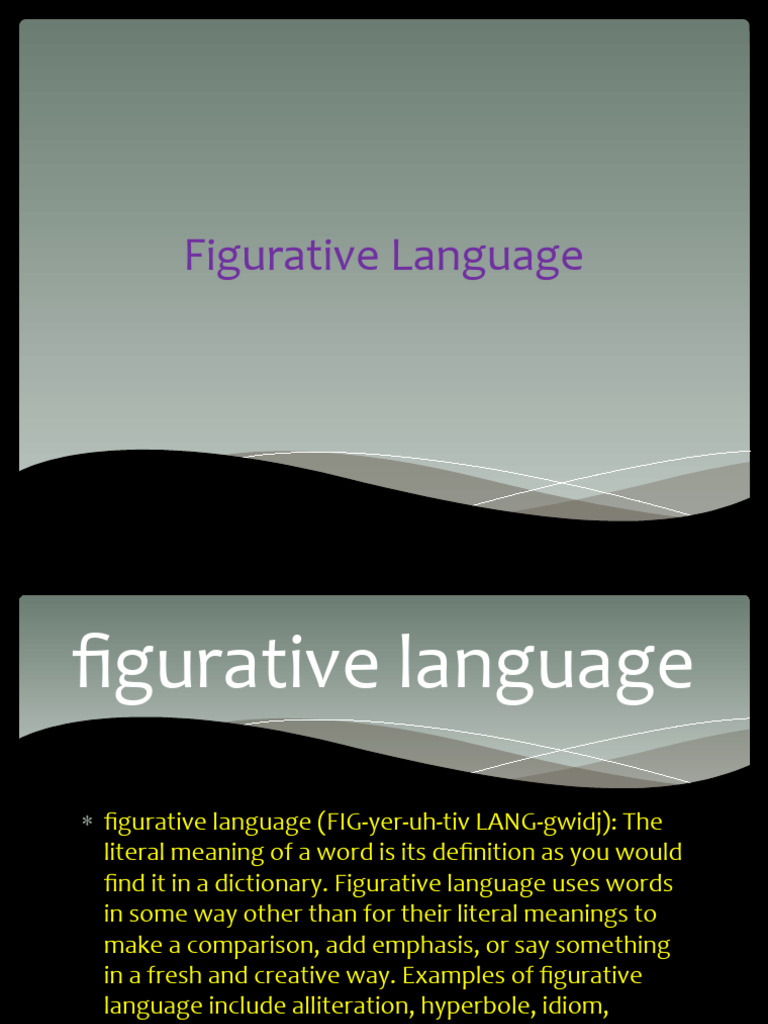 Figurative Language (1) | Download Free PDF | Metaphor | Linguistics