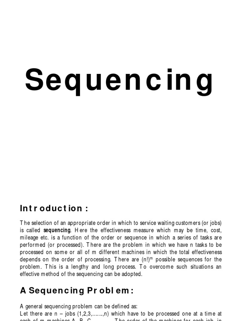 Lecture 8 - Sequencing (Compatibility Mode) | PDF | Mathematical Concepts | Mathematical Analysis