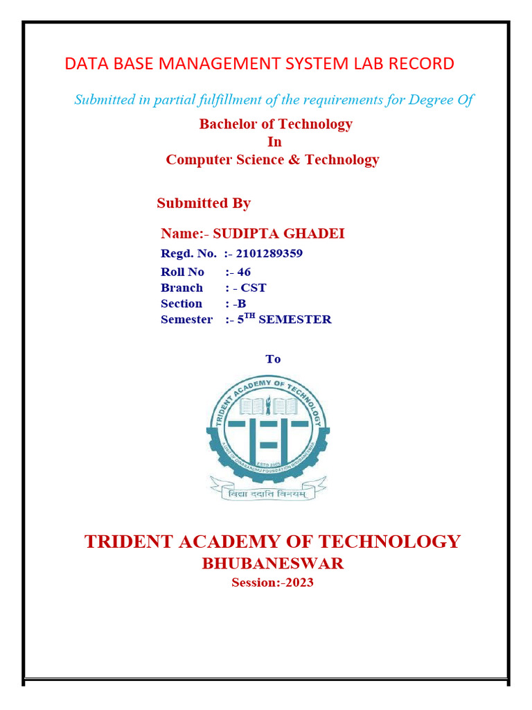 DBMS Manual | PDF | Art | Computers