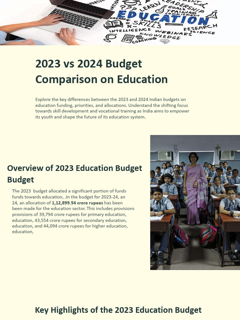2023 Vs 2024 Budget Comparison On Education 1 | PDF | Vocational ...