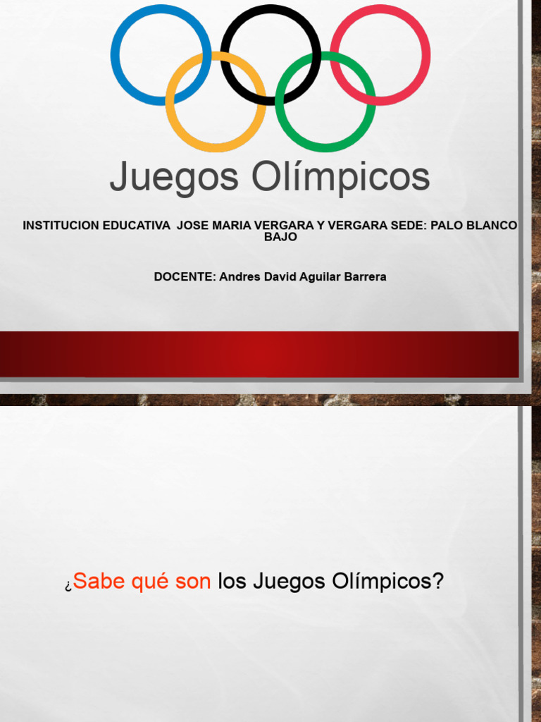 Historia y Evolución de los Juegos Olímpicos | PDF | Juegos olímpicos ...