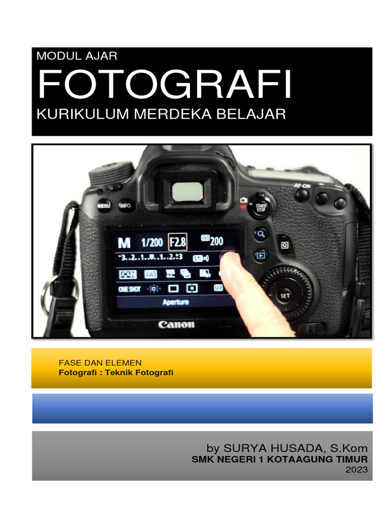 Modul Ajar Desain Komunikasi Visual - Fotografi Fase F Kelas XI DKV (Modul 2) | PDF