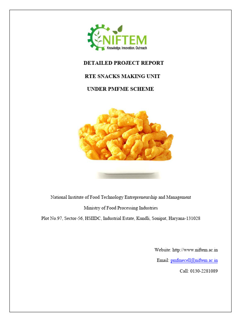 RTE SNACKS | PDF | Extrusion | Flour