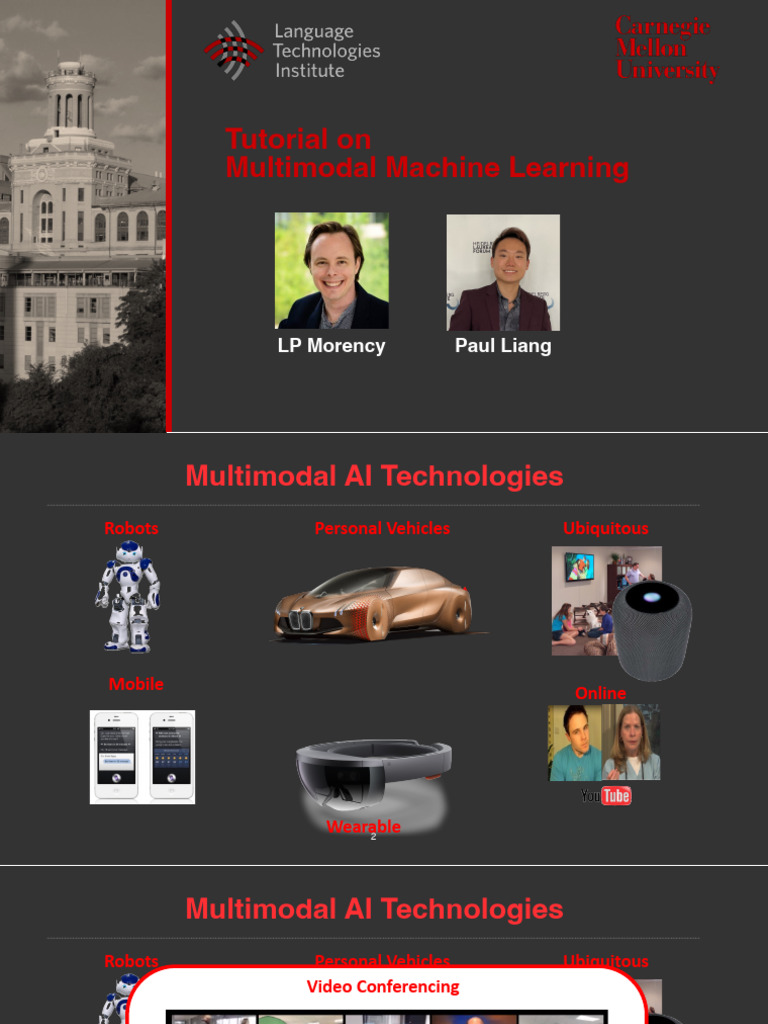 ICML2023 - Tutorial多模态机器学习Multimodal Machine Learning | PDF | Information | Cognitive Science