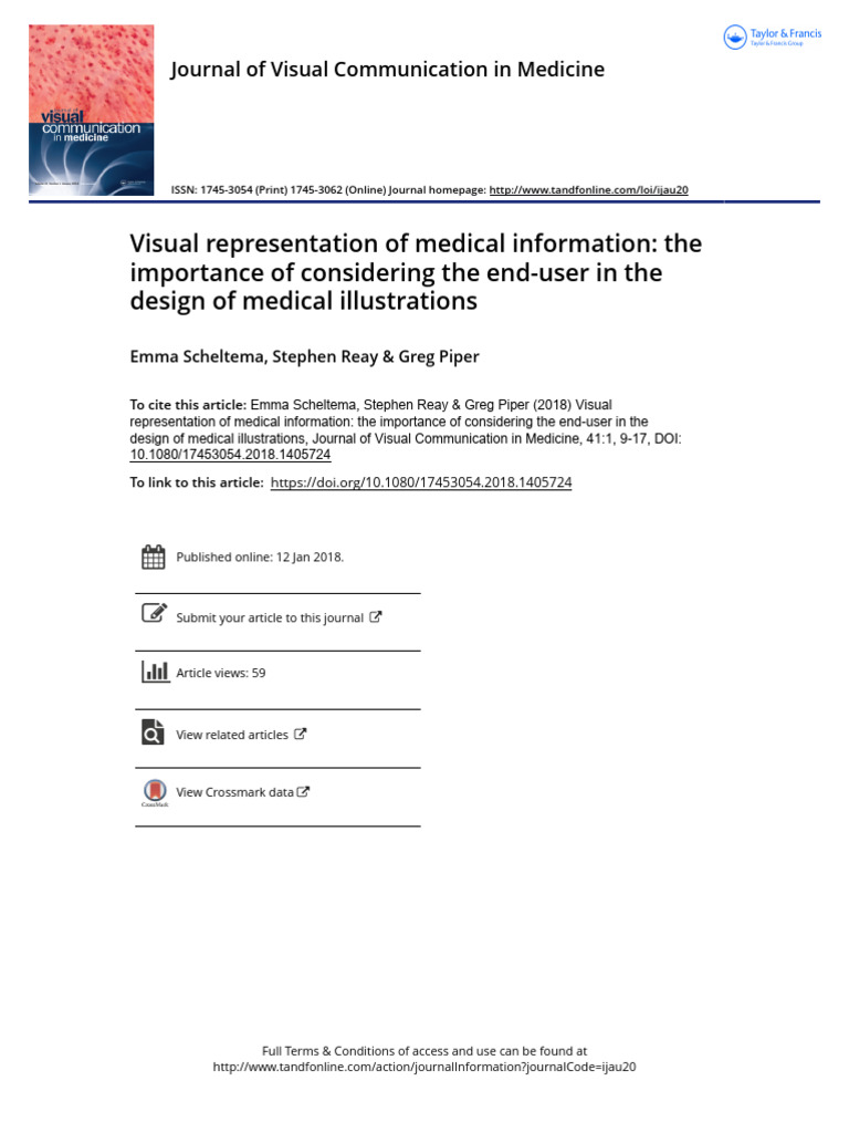 2018 Visual Representation of Medical Information | PDF | Information ...