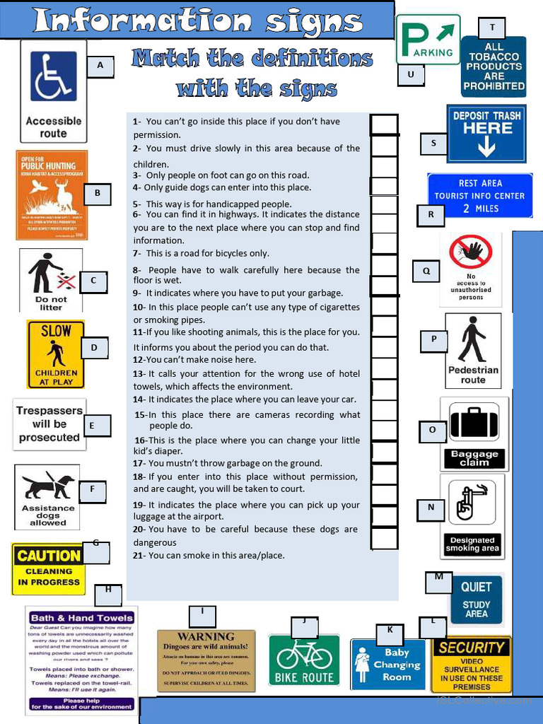 Exercise Signs | PDF