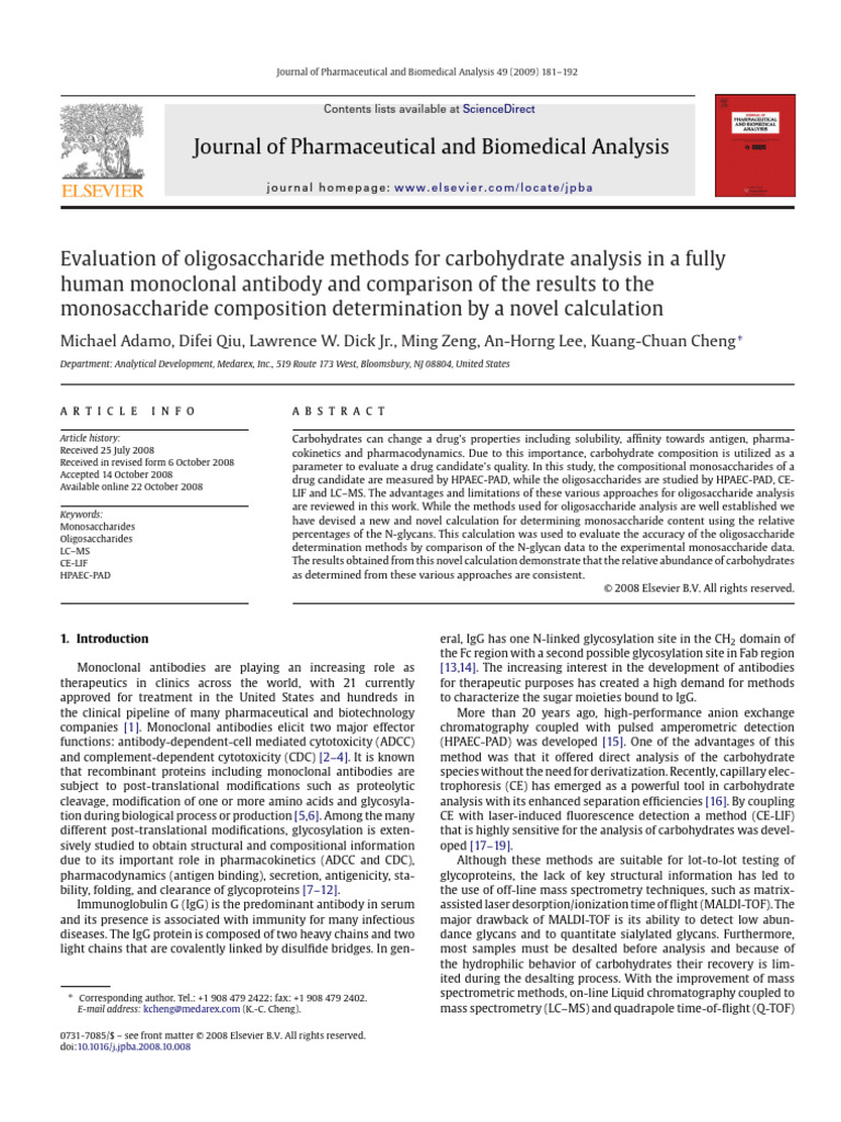 evaluation-of-monosaccharide-methods-for-carbohydrate-analysis-in-a