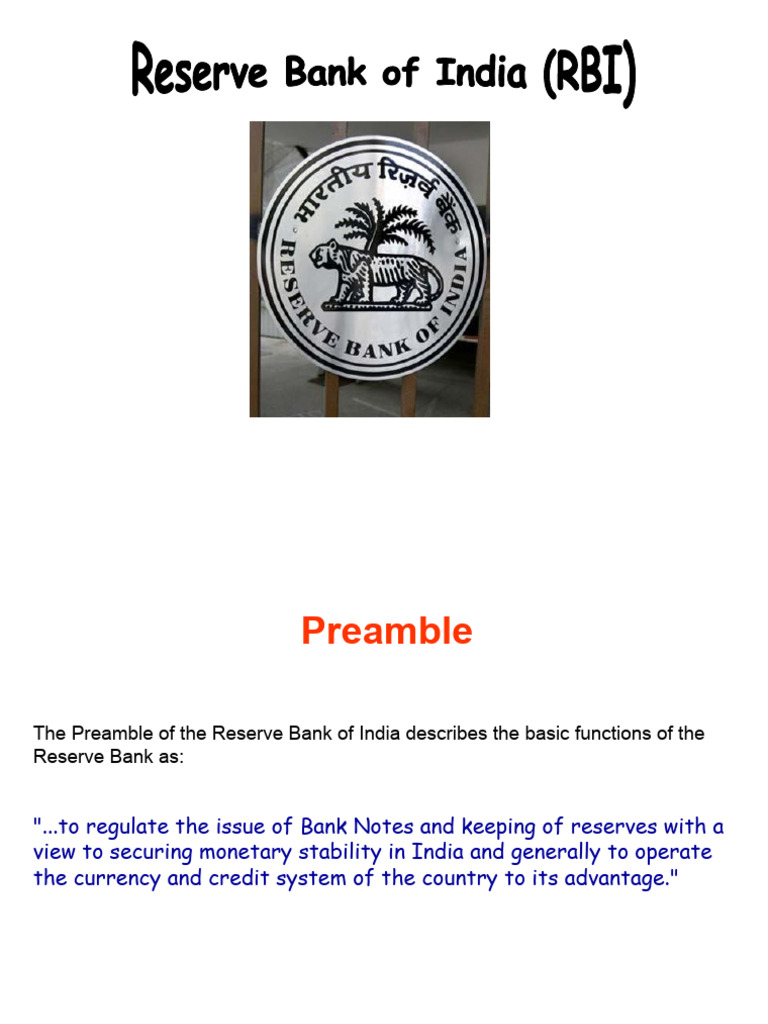 RBI | PDF | Reserve Bank Of India | Banks