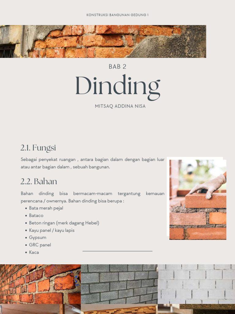 Konstruksi Dinding | PDF