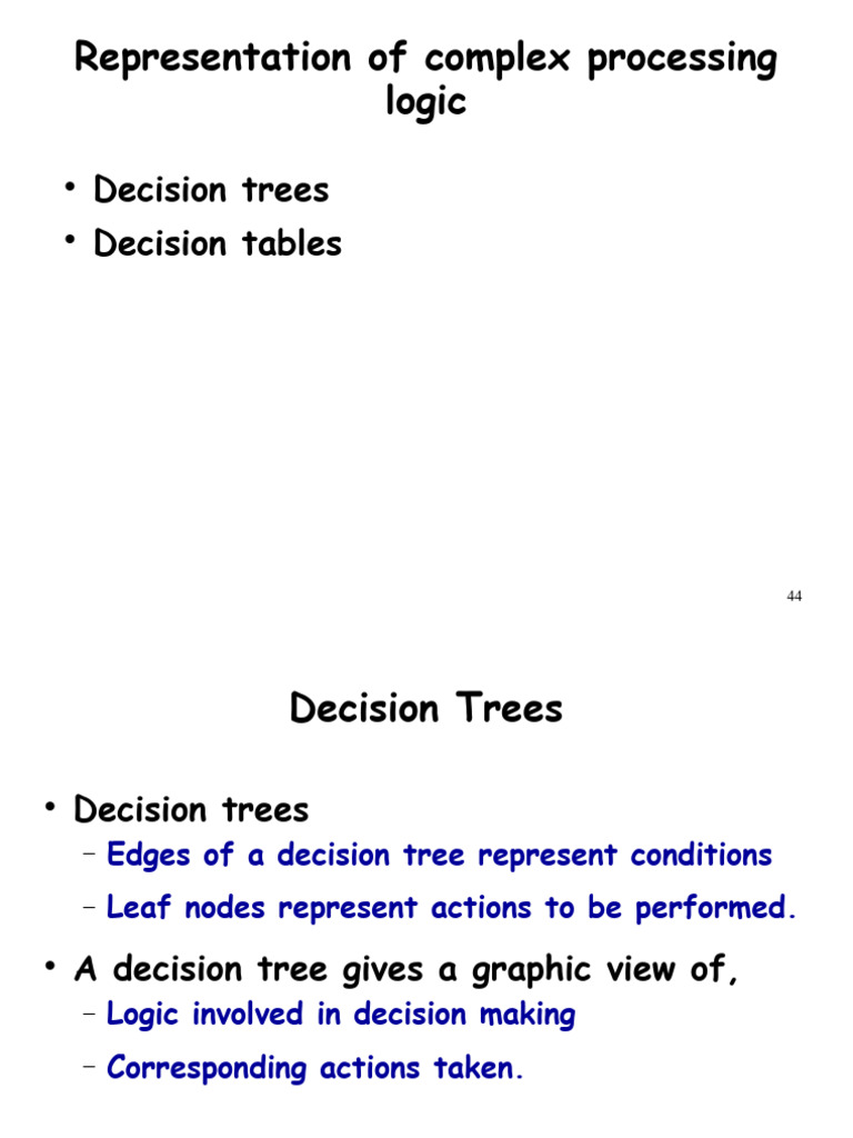 Processing Logic - Decision Trees & Graphs | PDF | Logic | Cheque