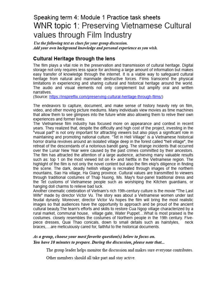 Preserving Vietnamese Culture through Film | PDF | Social Science