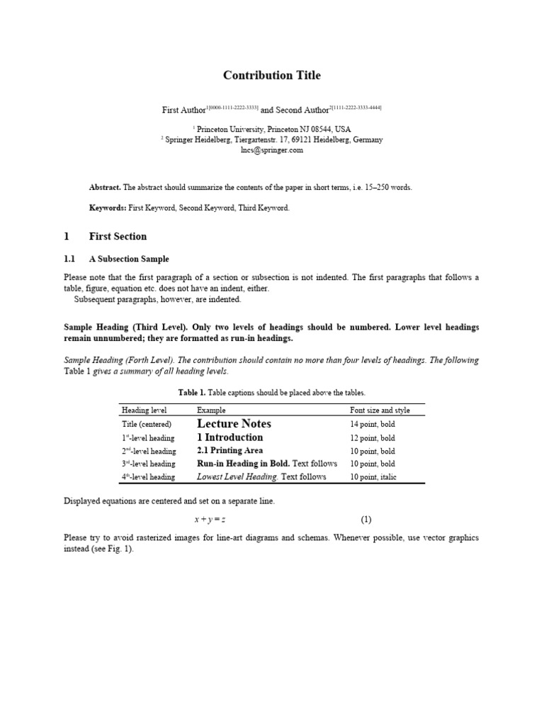 Manuscript Template 1 Pdf Citation Paragraph