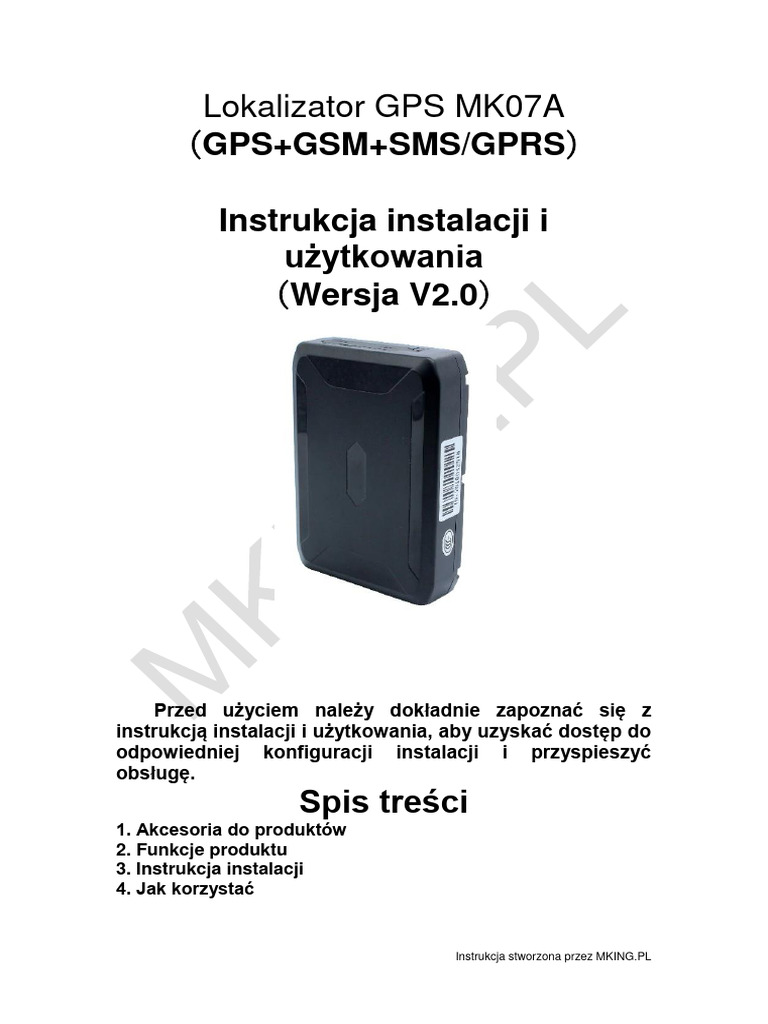 Instrukcja Obslugi Gps | PDF