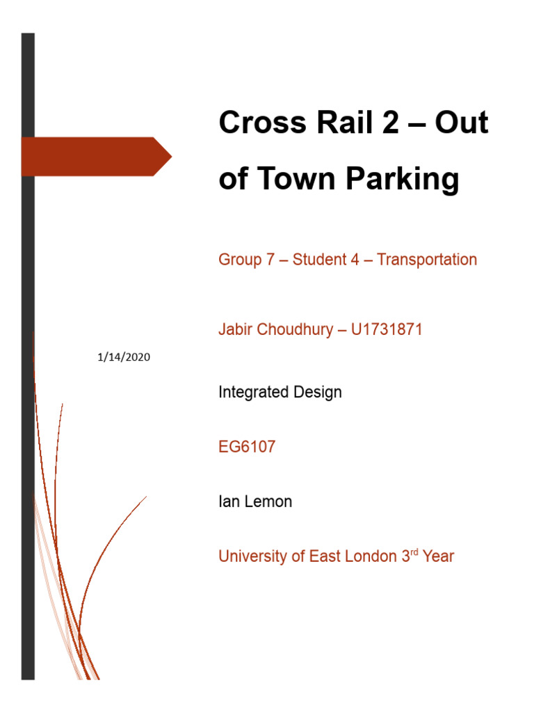 Cross Rail 2 Traffic Solutions En9 3sb Pdf Traffic Intersection