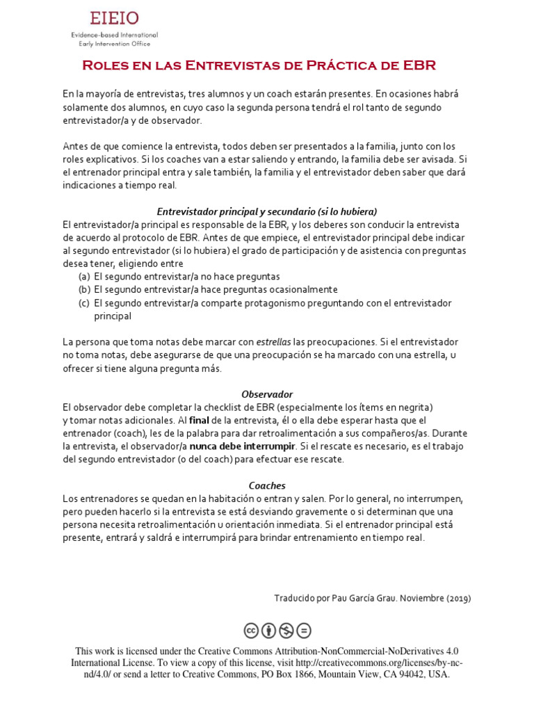 4.roles EBR Explicados | PDF