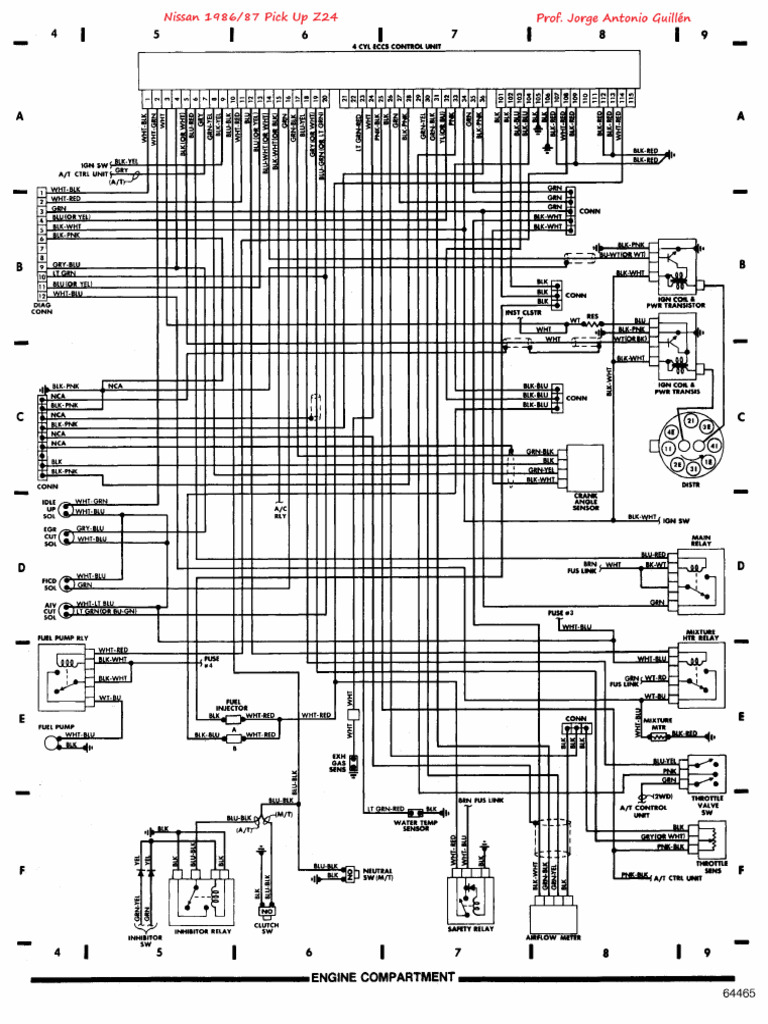 1986-1987 Nissan Pick Up Z24 Diagrama | PDF