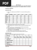 Spreadsheet 2006-2021 Kcse Computer Studies Practical | PDF ...