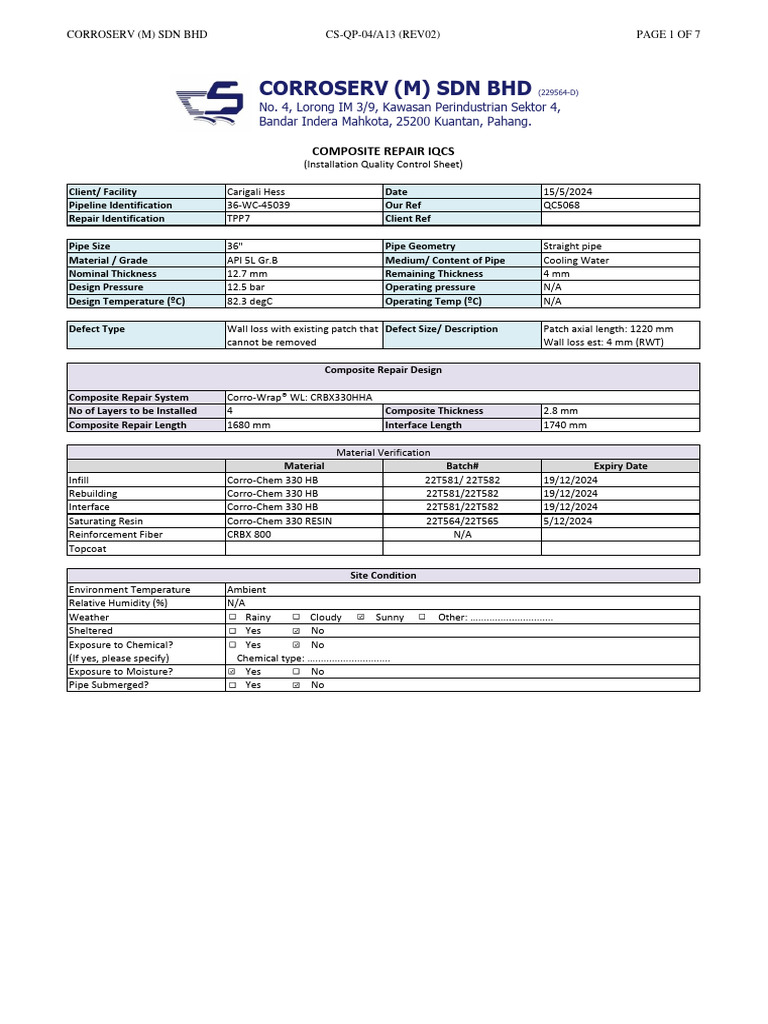 Iqcs TPP 7 | PDF | Building Engineering | Materials