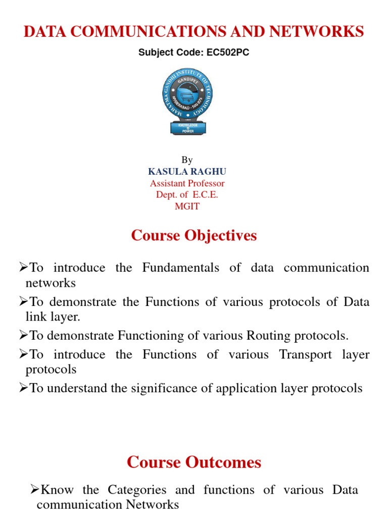 Data Communications & Networks Guide | PDF | Osi Model | Internet Protocol Suite