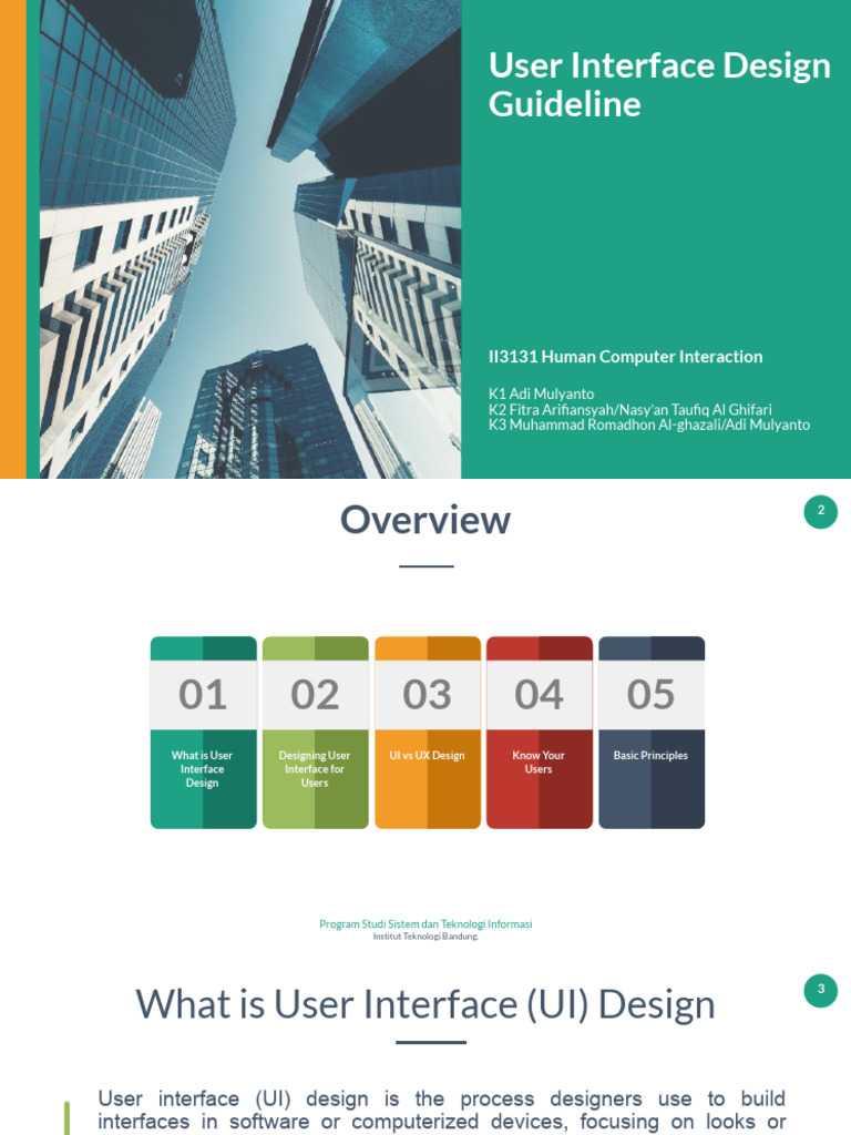 05b-II3131 UI Design Guidelines | PDF | User Interface | User Experience