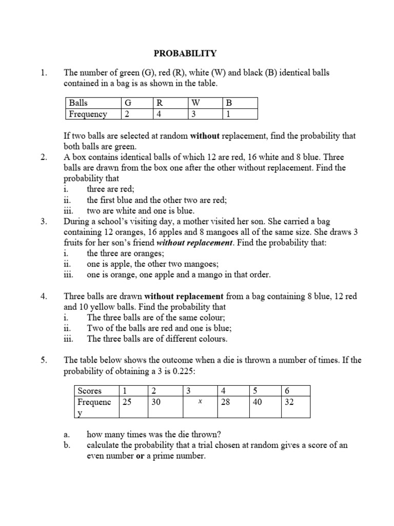 Practice Guide | PDF | Probability | Applied Mathematics