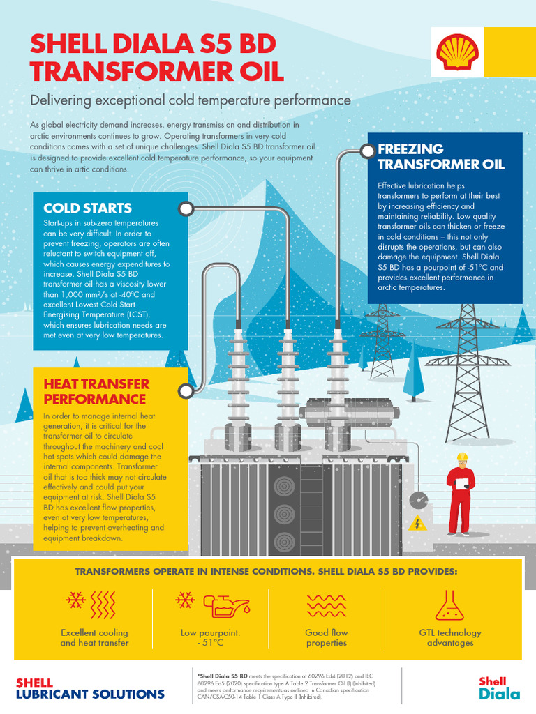 Shell Diala S5 BD: Arctic Transformer Oil | PDF | Transformer | Oil