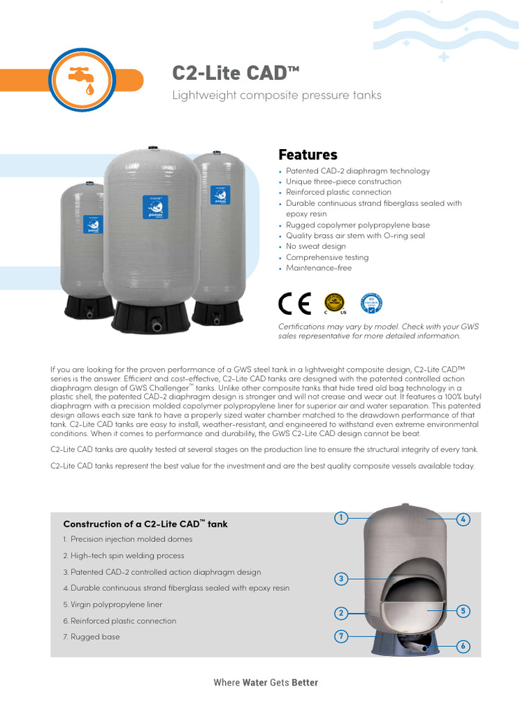BLADDER TANK GLOBAL SOLUTIONS | PDF | Fiberglass | Secondary Sector Of ...