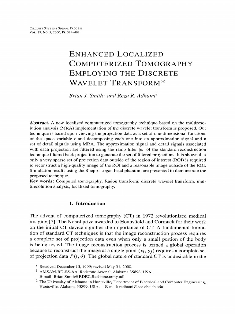 Wavelet Transform 2 | PDF