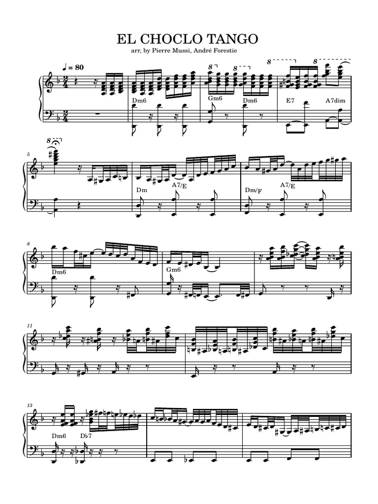 El Choclo Tango Sheet Music Arrangement | PDF