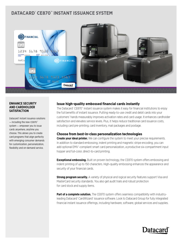 CE870_Data_Sheet | PDF | Smart Card | Emv