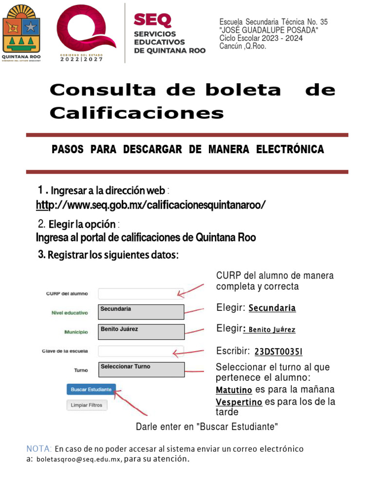 Pasos para Descargar Boleta | PDF