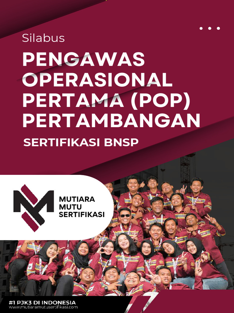 (2024) Silabus Pop Pertambangan BNSP | PDF