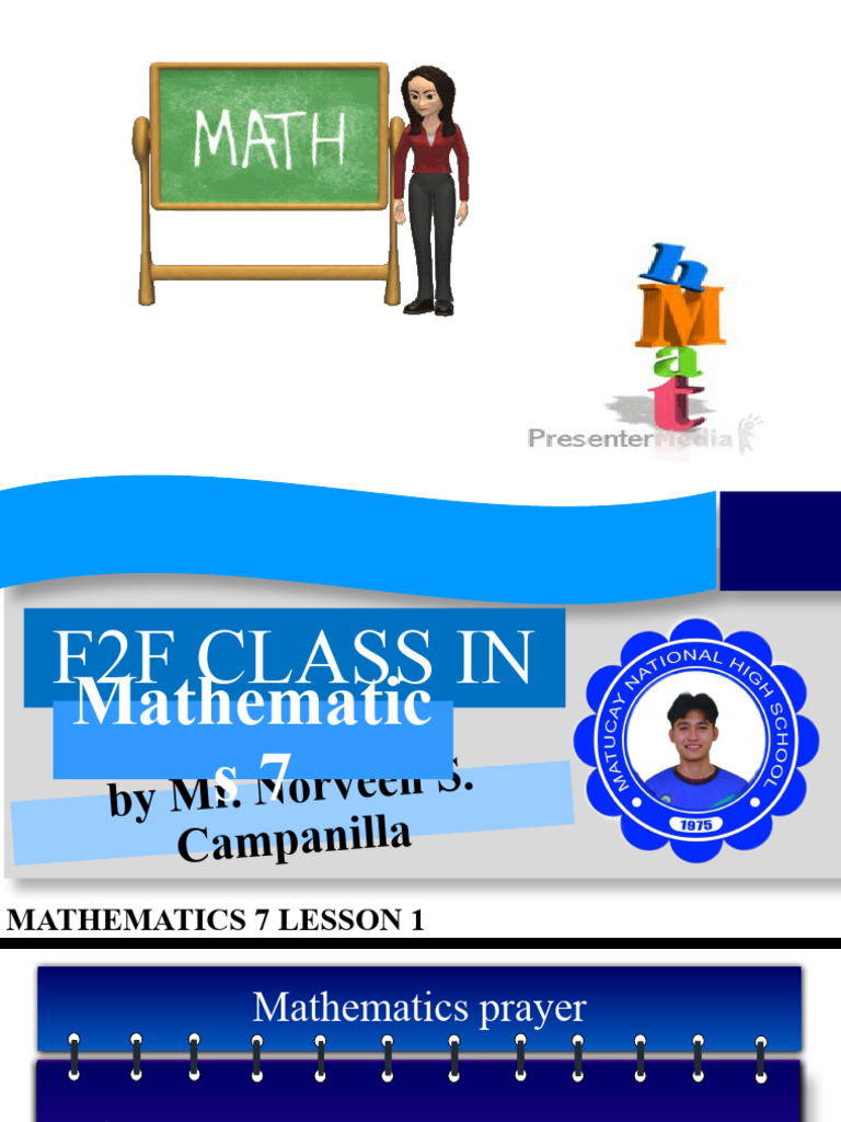 Math 7 Lesson 1 | PDF | Empty Set | Mathematics