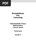 Grade 5 Term 3 Lesson Plan | PDF | Educational Assessment | Shape