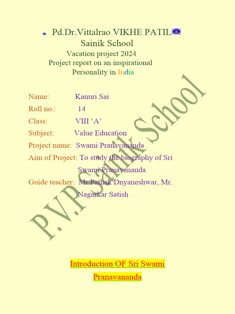 Swami Pranavananda: A Life of Inspiration | PDF