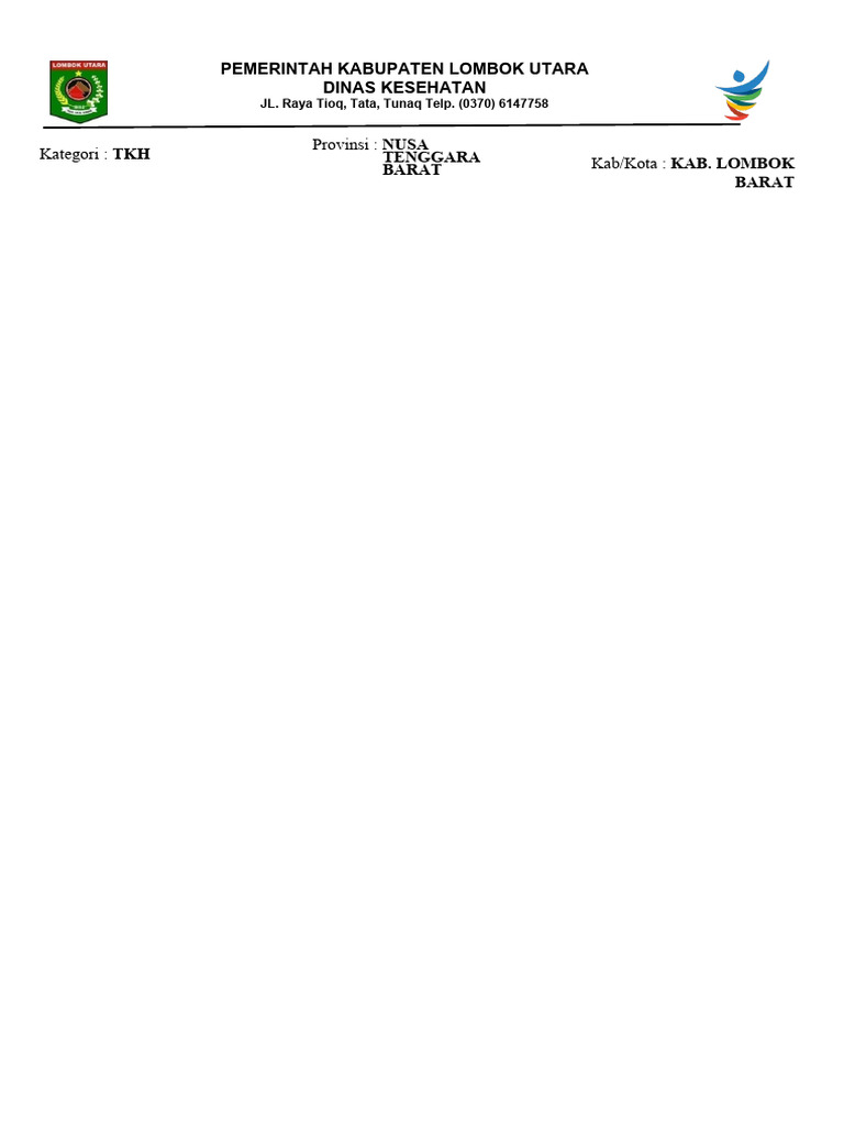 Form Pendaftaran Tkhi | PDF | Ilmu Sosial | Kesehatan Holistik