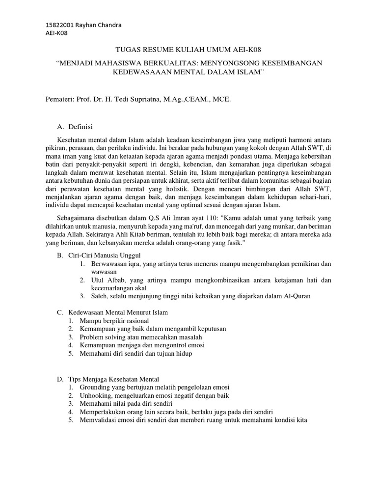 Rayhan Chandra - Tugas KU | PDF