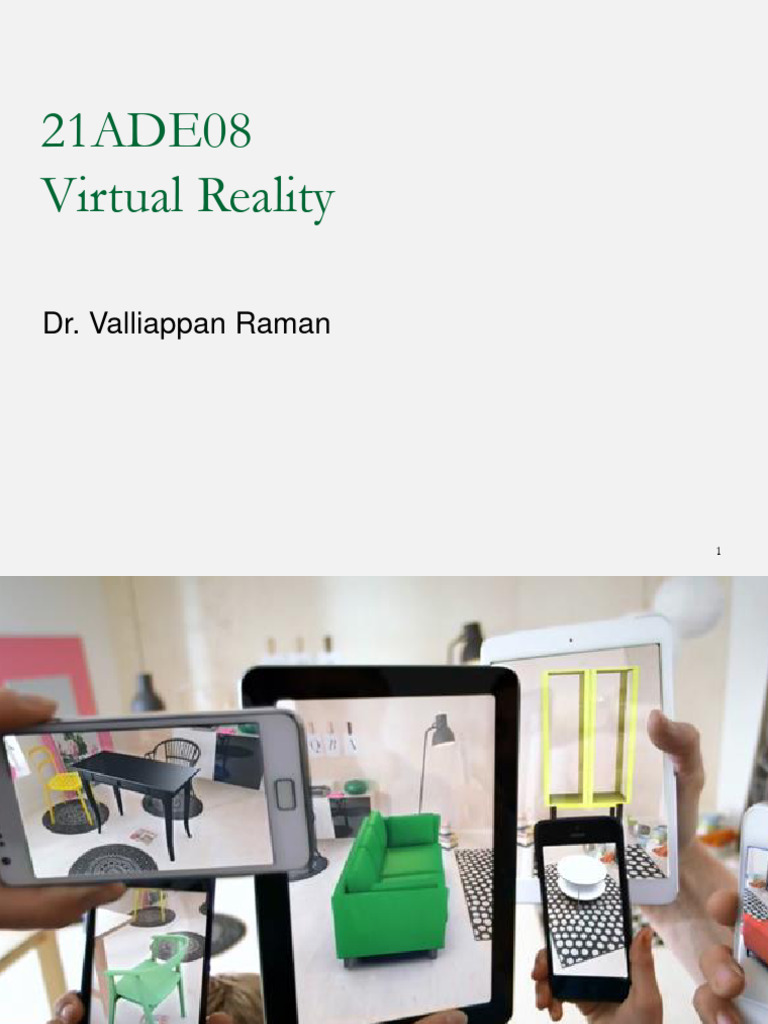 Course Overview - VIRTUAL REALITY | PDF | Virtual Reality | Augmented ...