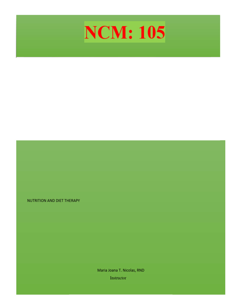 NUTRITION-AND-DIET-THERAPY | PDF | Nutrients | Food Energy NUTRITION-AND-DIET-THERAPY | PDF | Nutrients | Food Energy