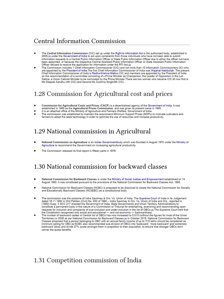 Central Information Commission | PDF | Government | Politics Of India