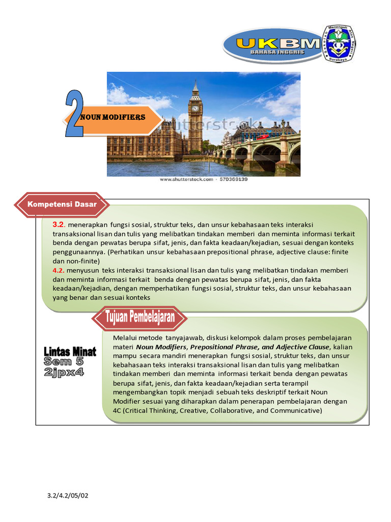 Noun Modifiers in Transactional Texts | PDF | Adjective | Morphology