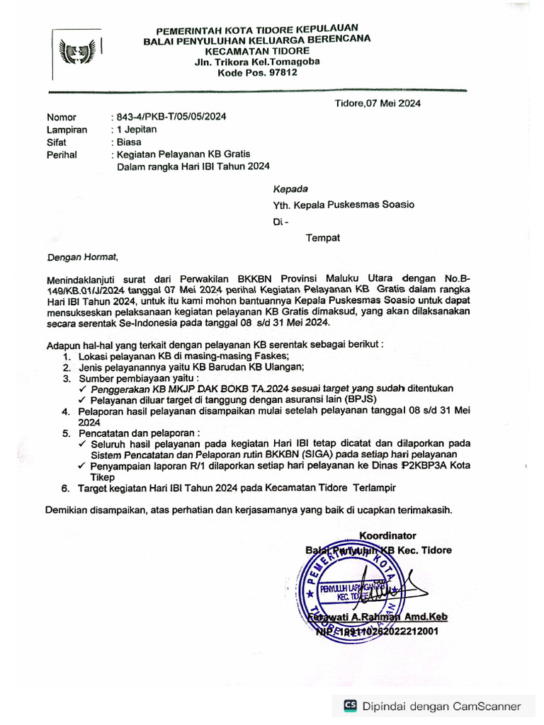 Surat Dan Target Psa Hari Ibi THN 2024 | PDF