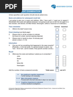 General Practitioner Assessment of Cognition (Gpcog) Step 1: Patient ...