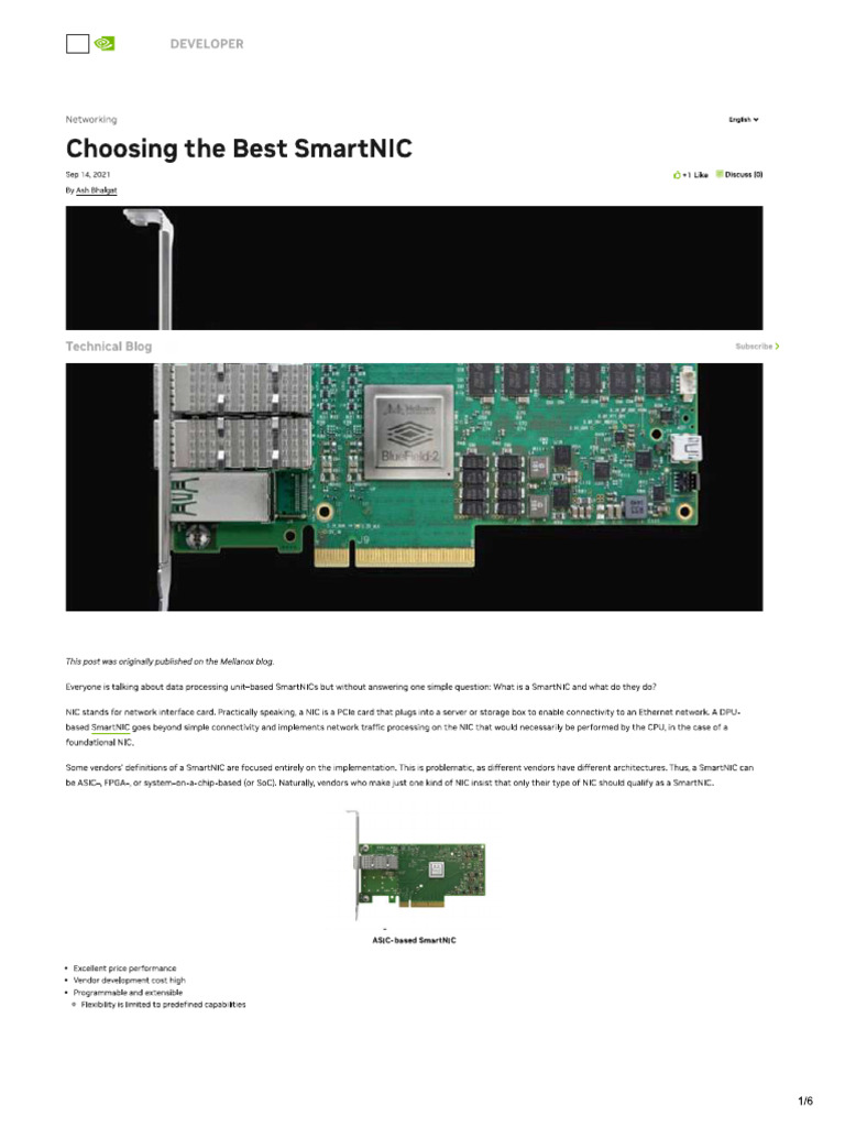 Choosing SmartNIC | PDF